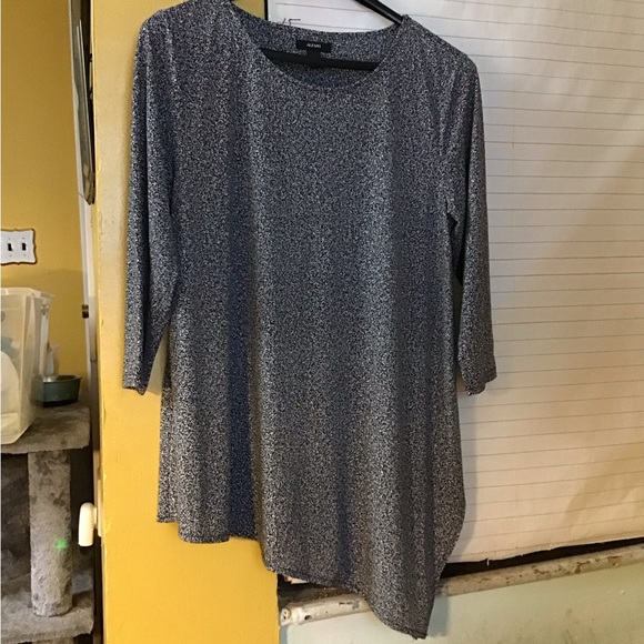 Alfani | Tops | Alfani Womans Aline Top Sz L Black And White | Poshmark